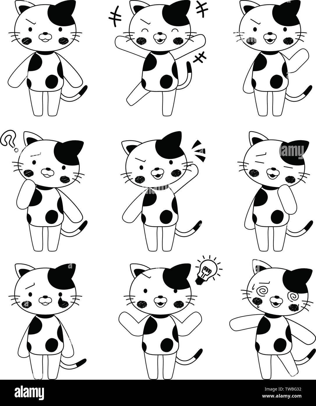 This is an illustration of Full-length illustration of the cute brown ...