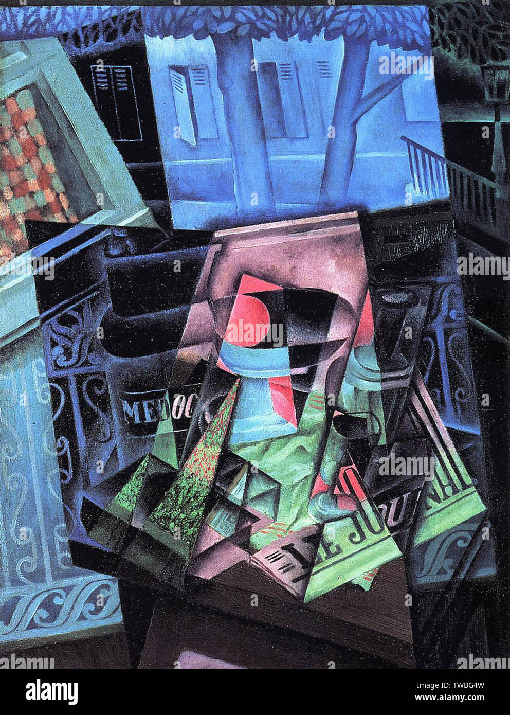 Juan Gris - Still Life Before An Open Window Place Ravignan 1915 Stock ...