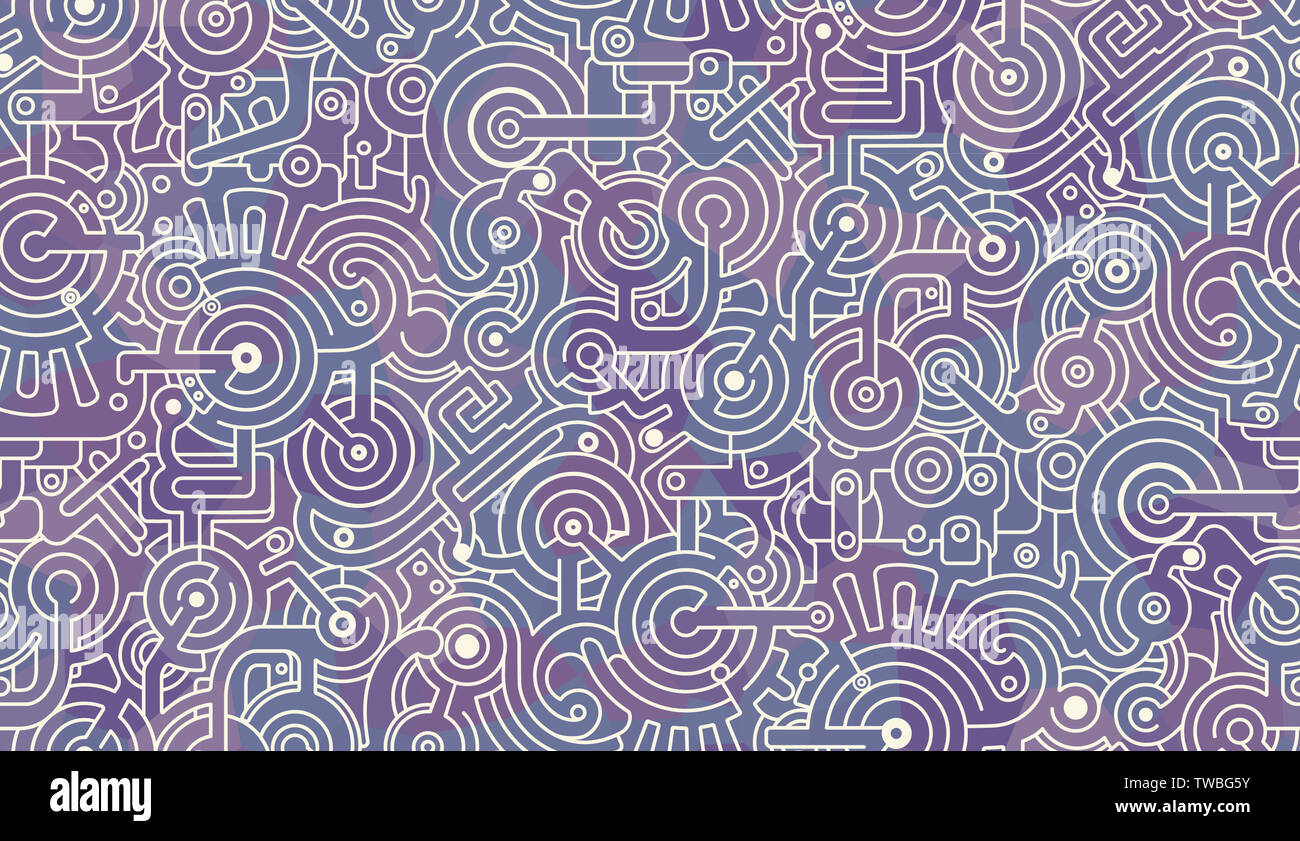 Abstract seamless pattern. Mechanical Stock Photo - Alamy