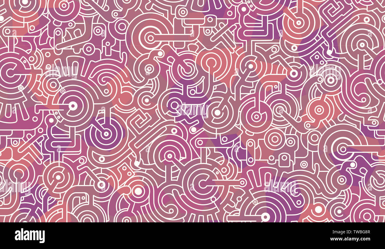 Abstract seamless pattern. Mechanical Stock Photo - Alamy