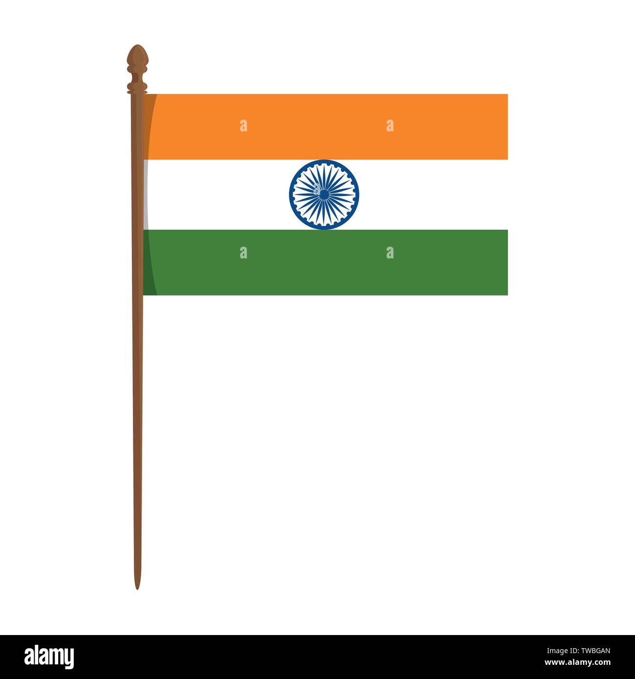 indian flag country isolated icon Stock Vector Image & Art - Alamy