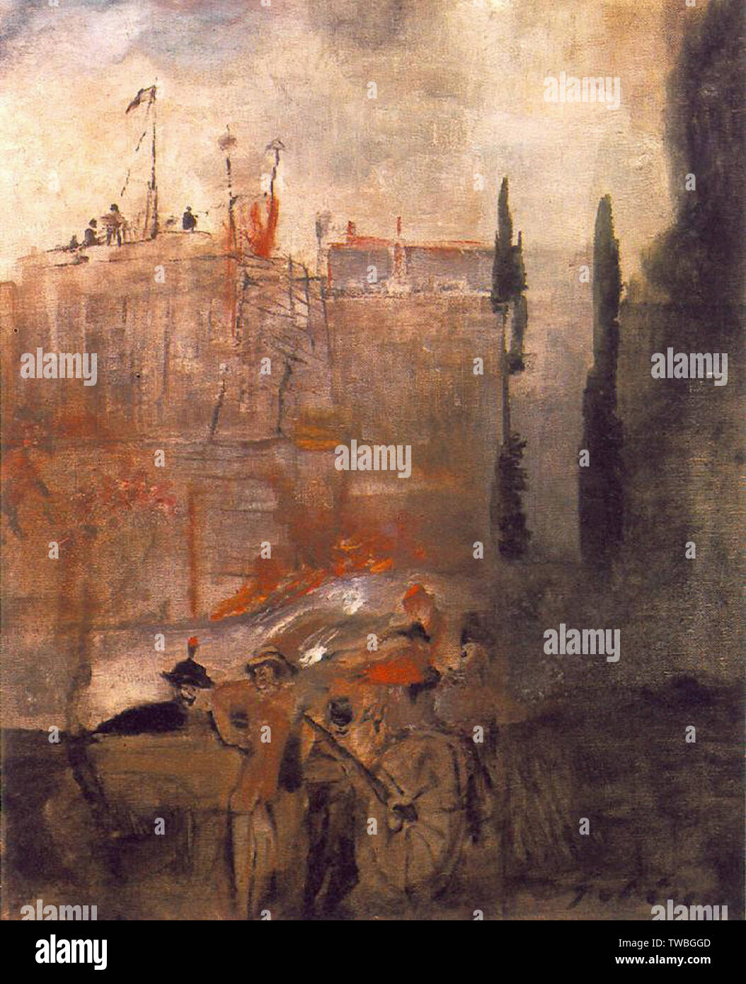 Lajos Gulácsy - Siege Castle 1910 Stock Photo - Alamy