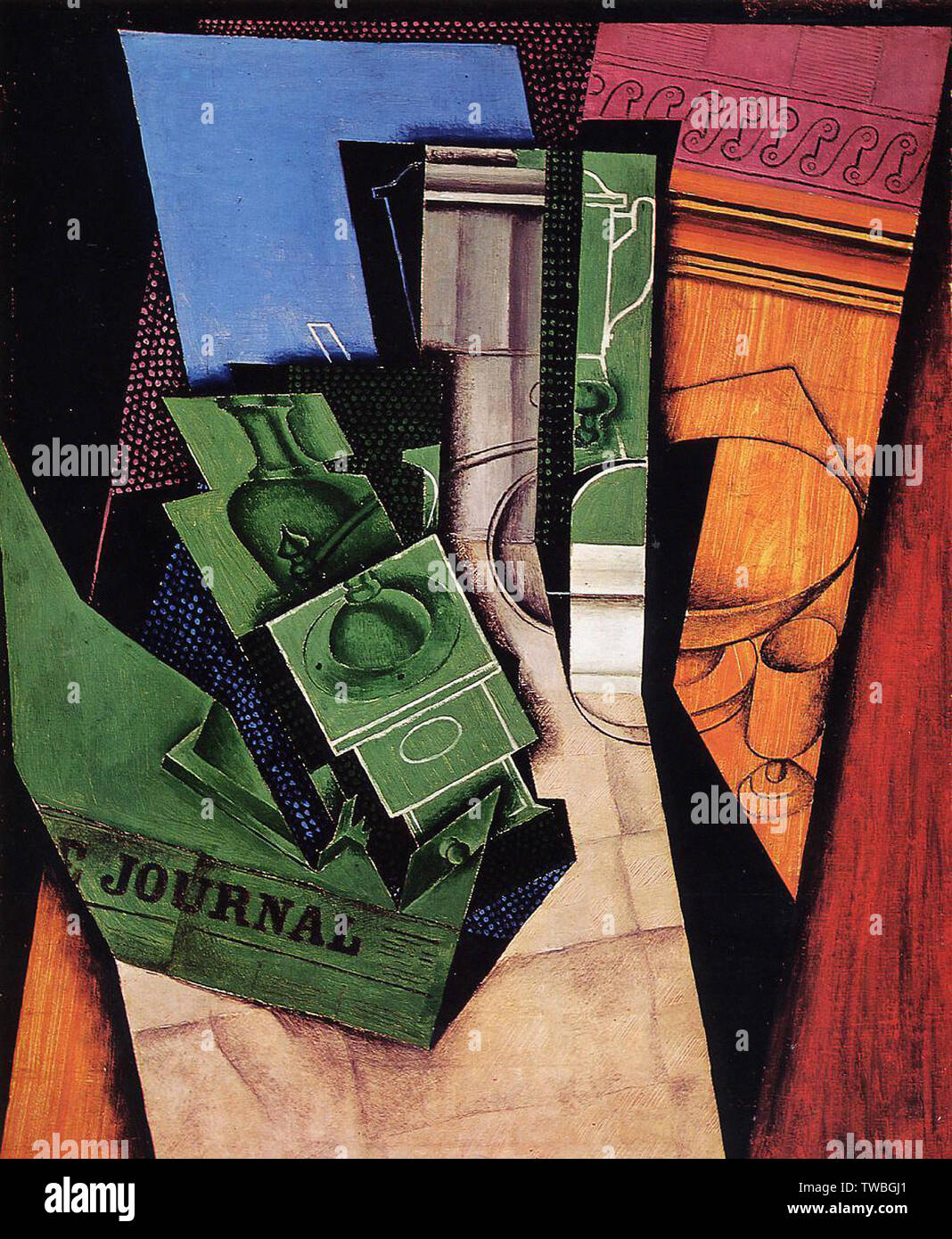 Juan Gris - Breakfast 1915 Stock Photo - Alamy