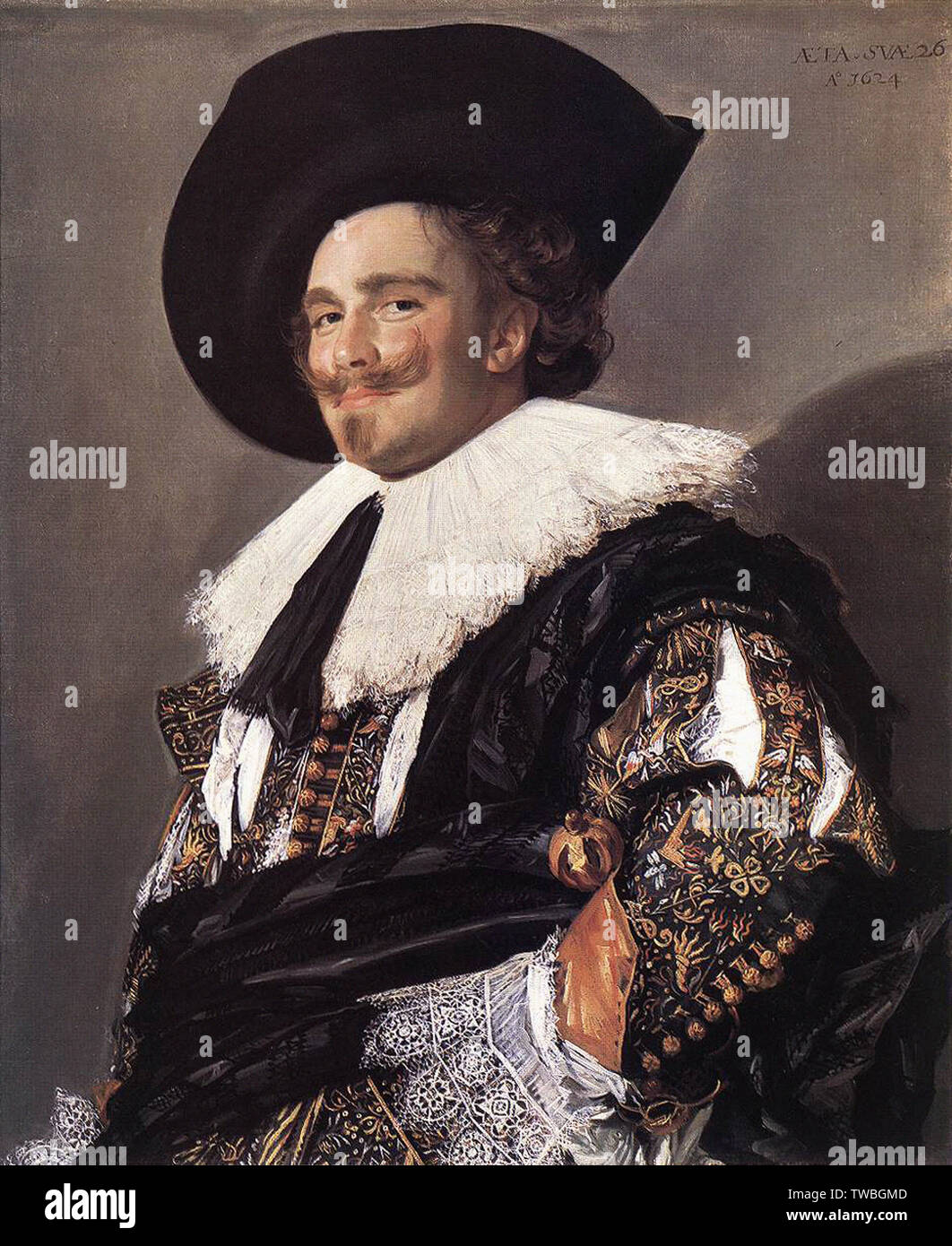 Franz Hals - Laughing Cavalier 1624 Stock Photo - Alamy
