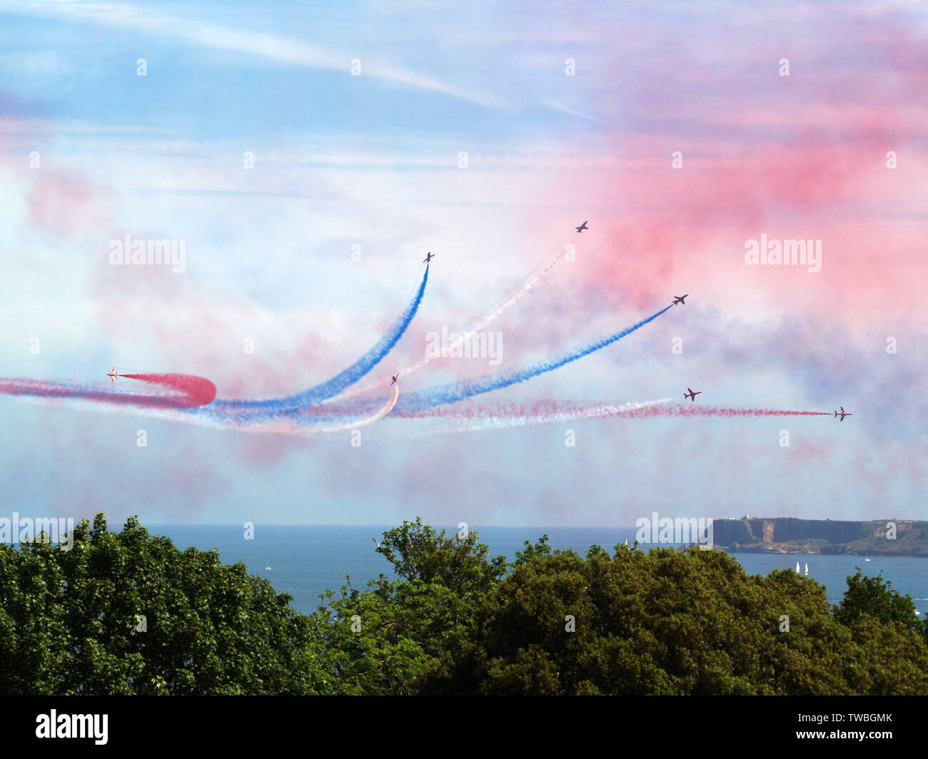 Red arrows over torbay hi-res stock photography and images - Alamy
