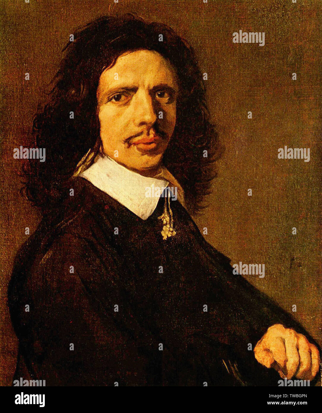 Franz Hals - Portrait Young Man 1 C 1660 Stock Photo - Alamy