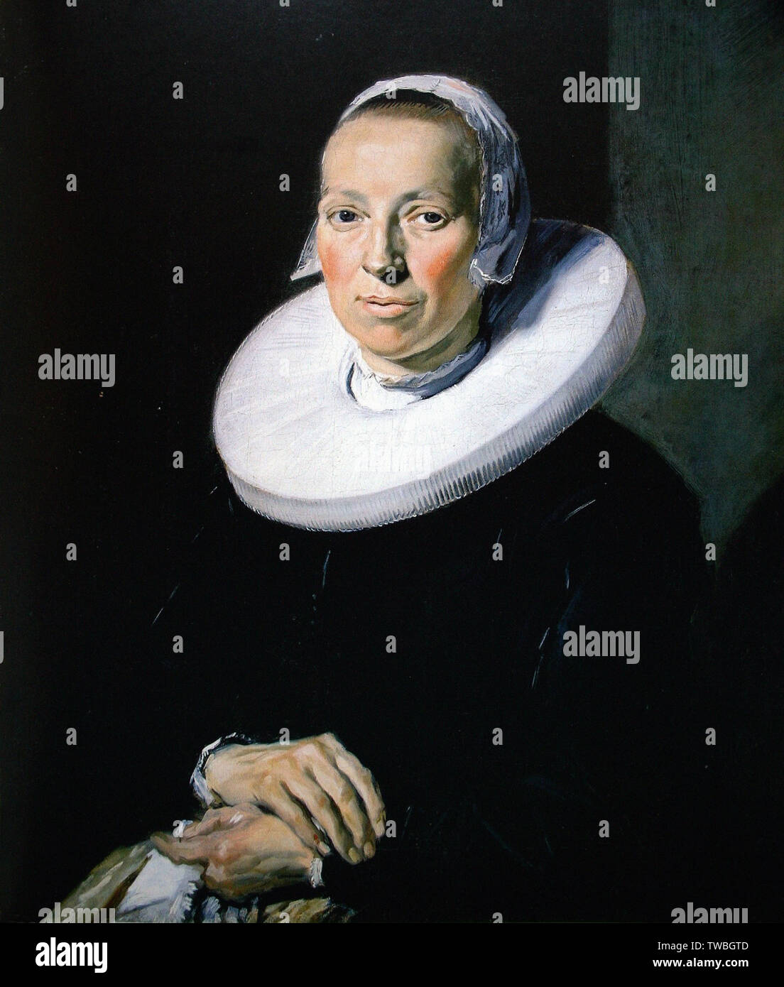 Franz Hals - Portrait Woman 1644 Stock Photo - Alamy