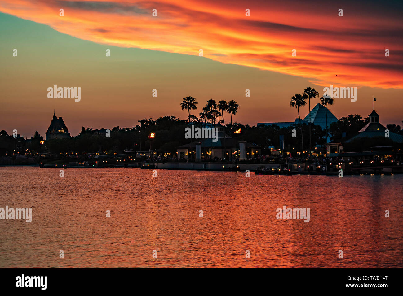 Orlando, Florida. May 25, 2019 . Panoramic view of Canada Pavillion on ...