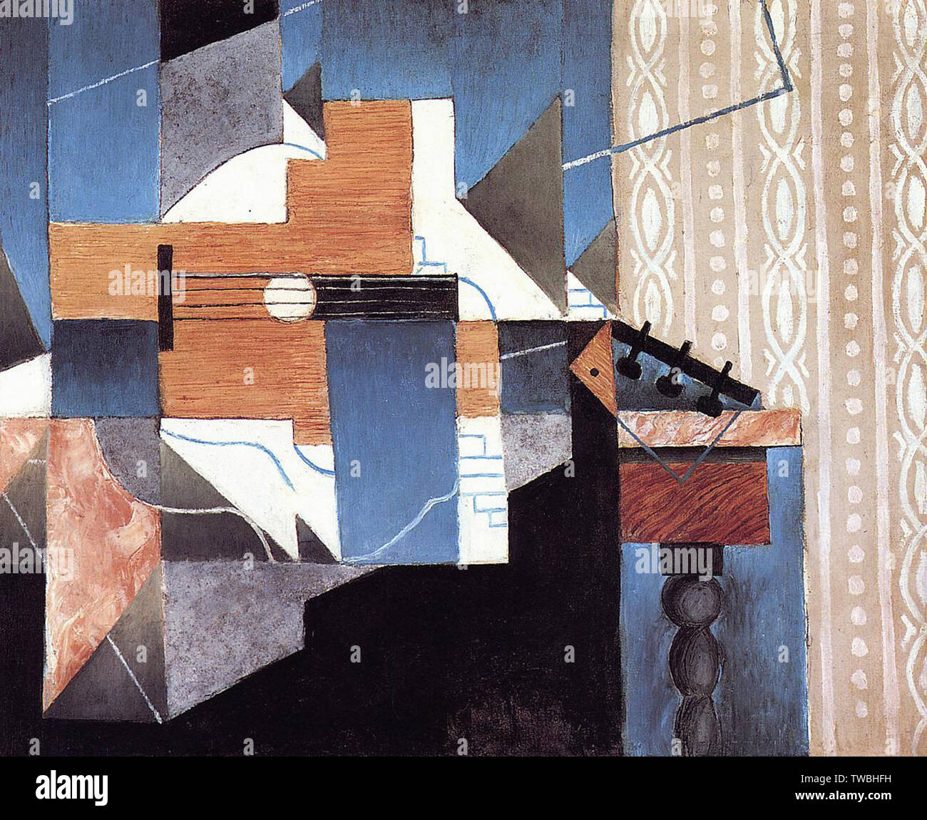 Juan Gris - Guitar Table 1913 Stock Photo - Alamy