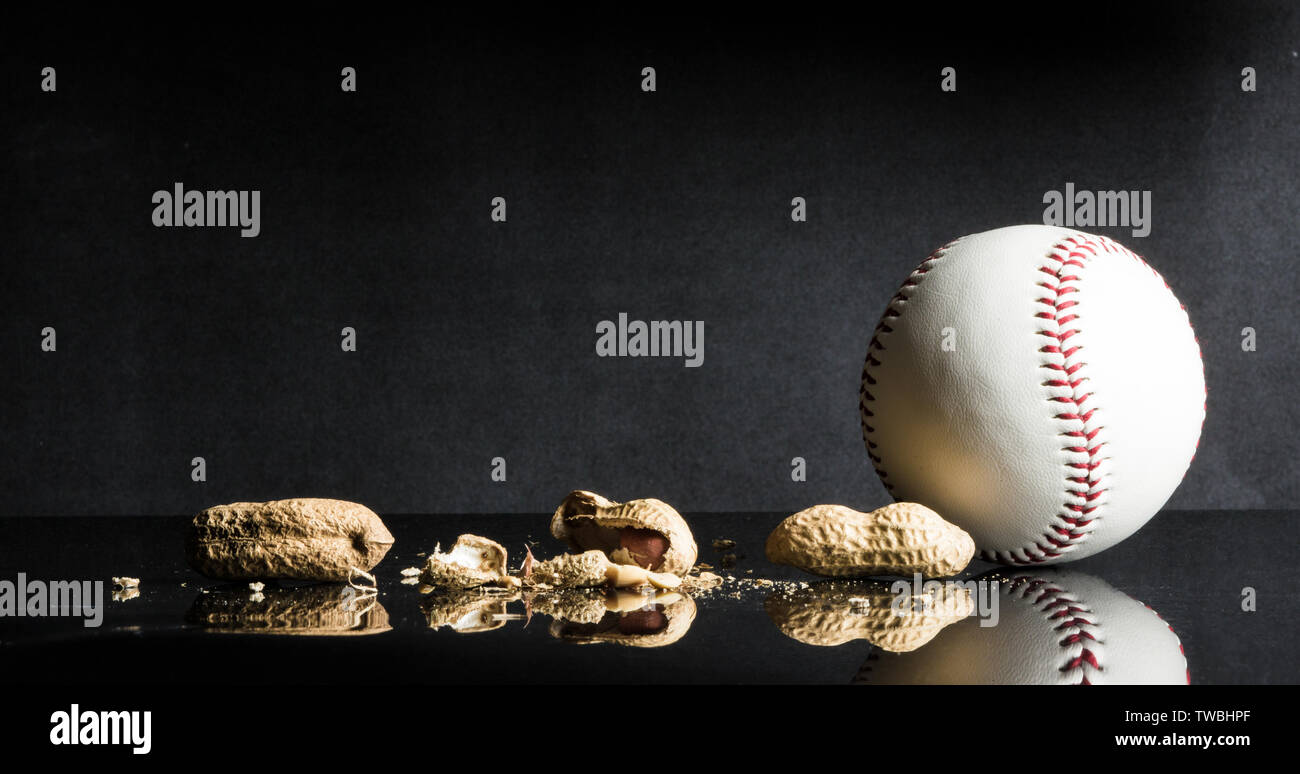 Baseball and Peanuts Stock Photo - Alamy