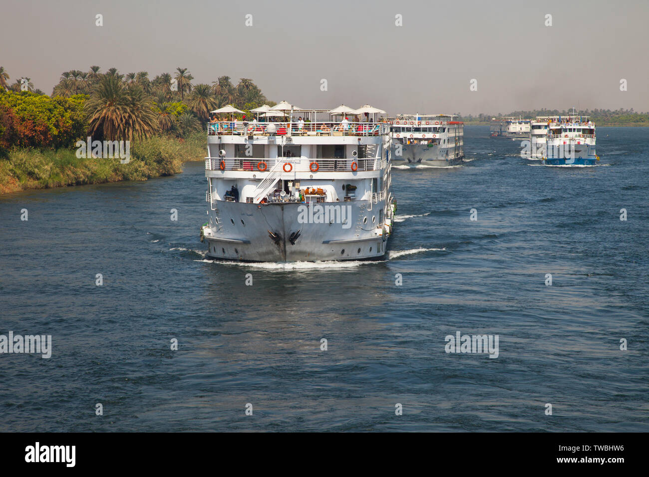 Crucero por el Río Nilo, Valle del Nilo, Egipto Stock Photo - Alamy