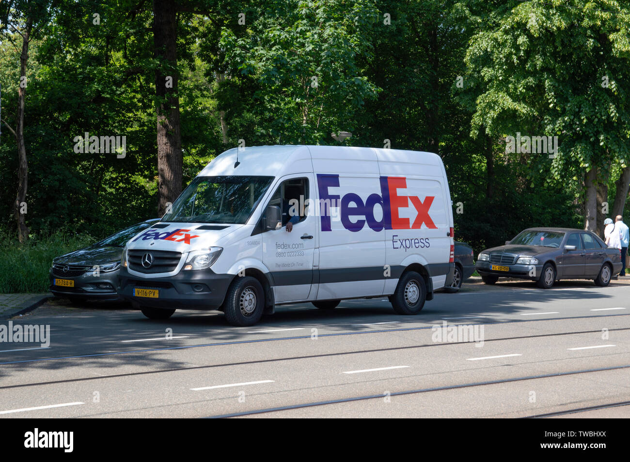 FedEx Van At Amsterdam East The Netherlands 2019 Stock Photo - Alamy