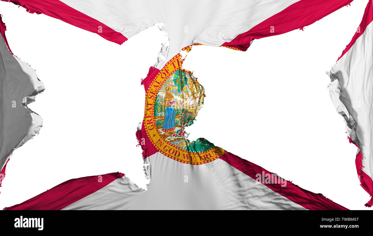 Destroyed Florida state flag Stock Photo - Alamy