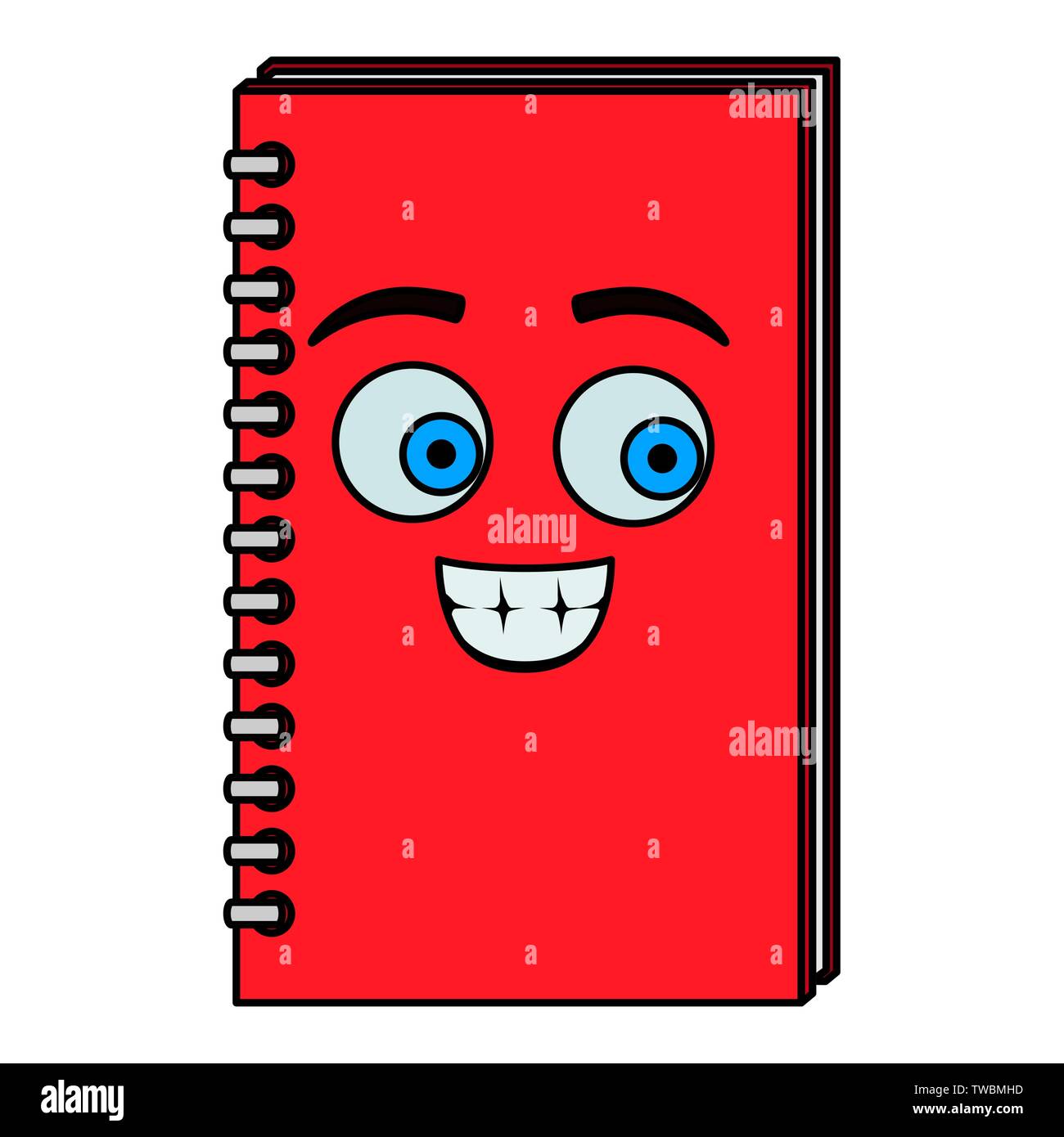 note book school kawaii comic character Stock Vector Image & Art - Alamy