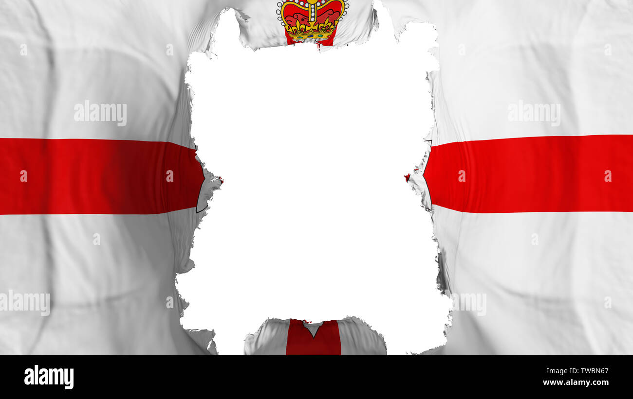 Ripped Northern Ireland flying flag Stock Photo - Alamy