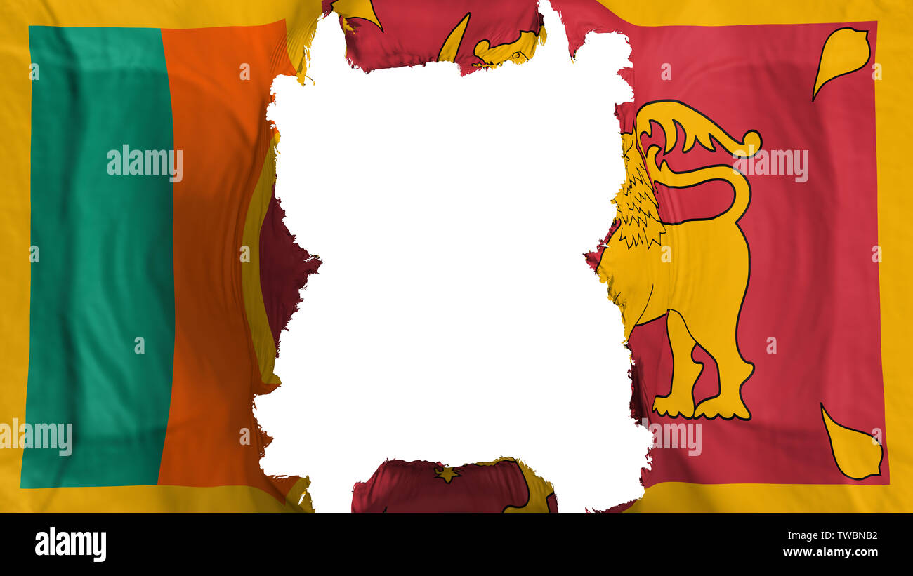 Sri lanka torn flag hi-res stock photography and images - Alamy