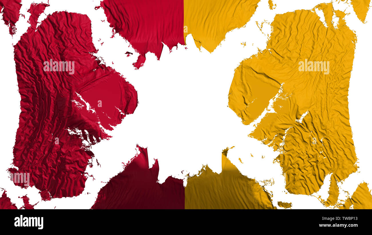 Rome city torn flag fluttering in the wind Stock Photo - Alamy