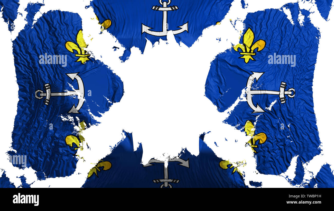 Port Louis city torn flag fluttering in the wind Stock Photo - Alamy