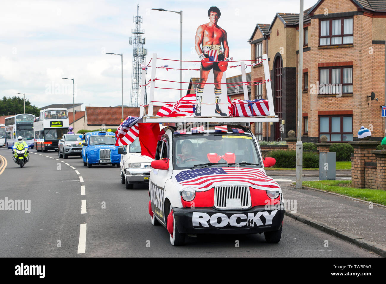 Troon, UK. 19th June, 2019. Since 1945, thousands of Glasgow's taxi ...