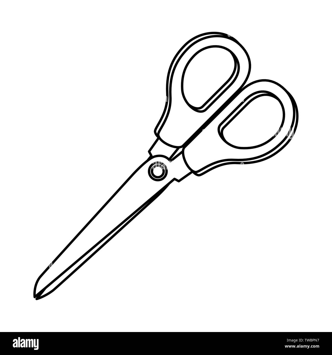scissors cut school supply icon Stock Vector Image & Art - Alamy