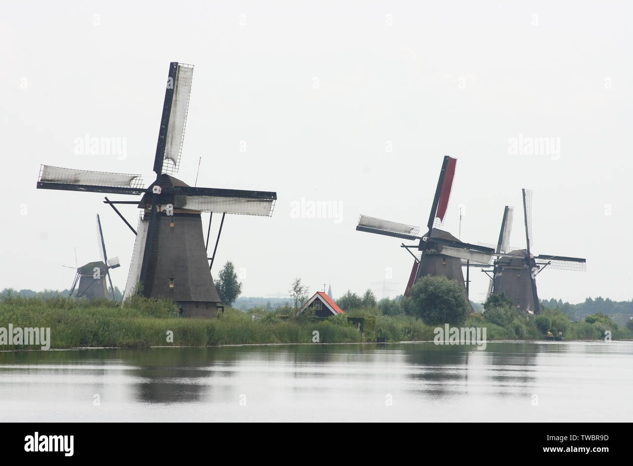 A beautiful, old, historic windmill, with four wings Stock Photo - Alamy
