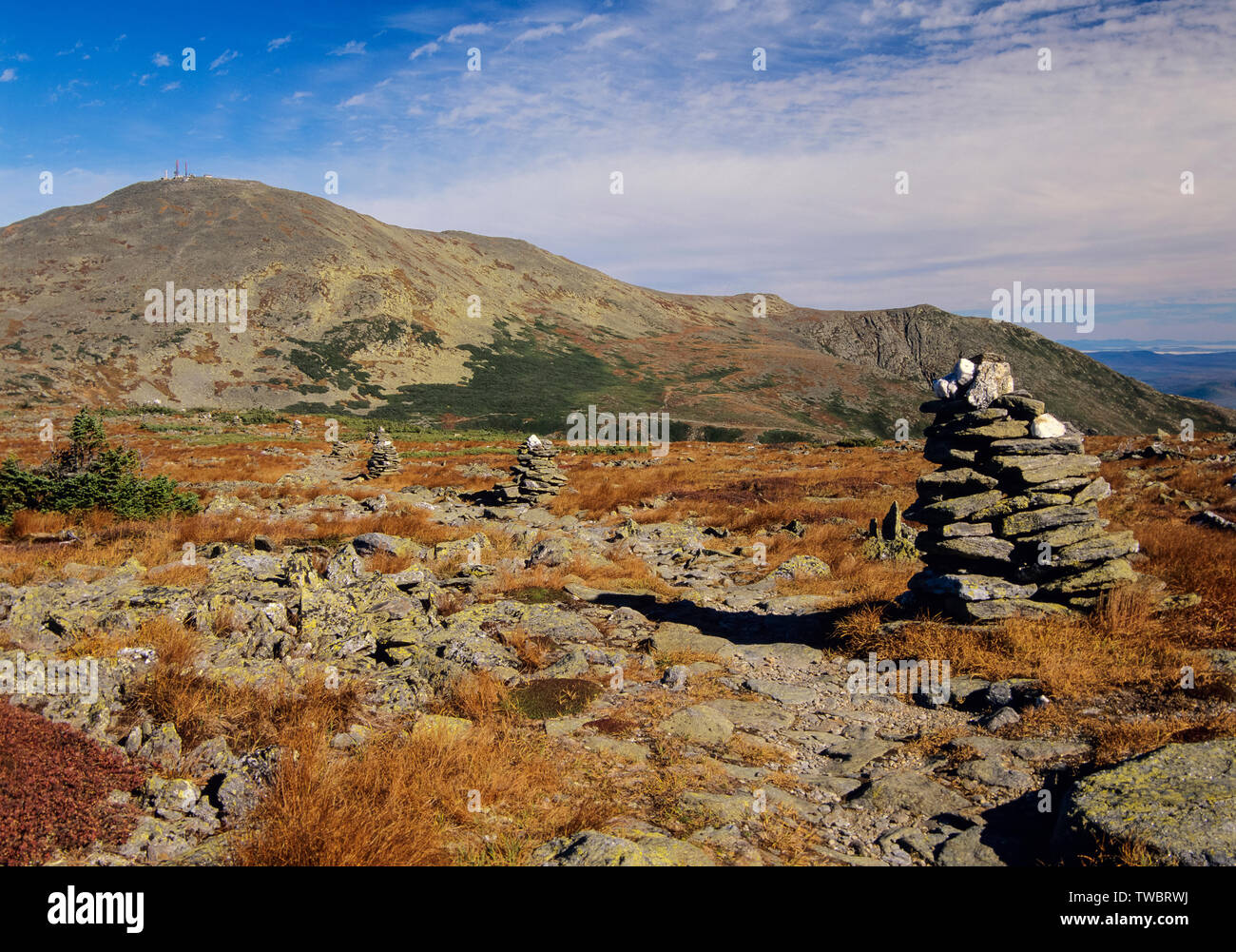 Mount Washington from Davis Path in the White Mountains, New Hampshire ...
