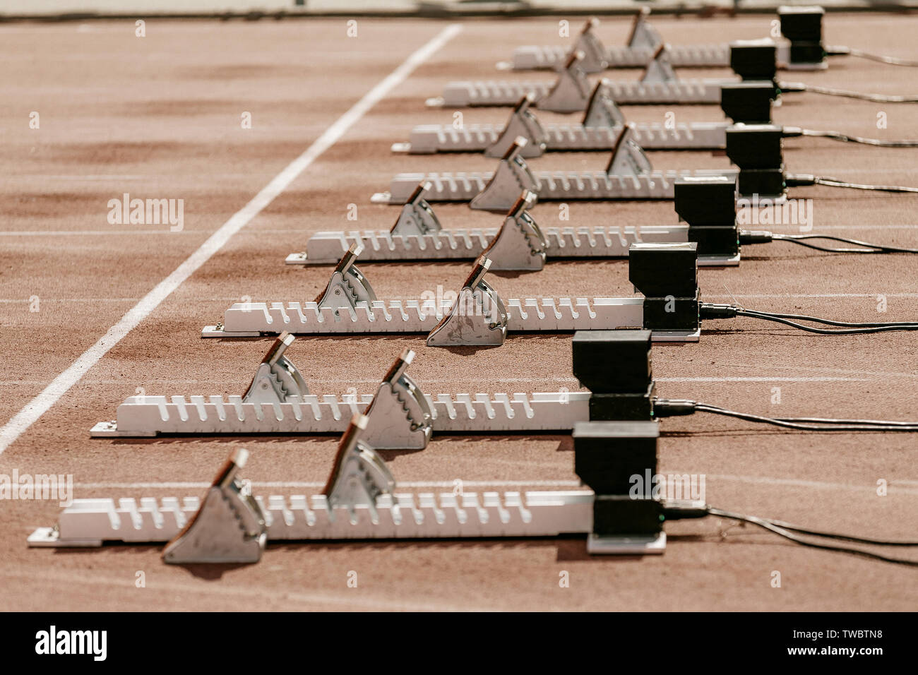 starting block reactime false start detection system in start of 100 ...