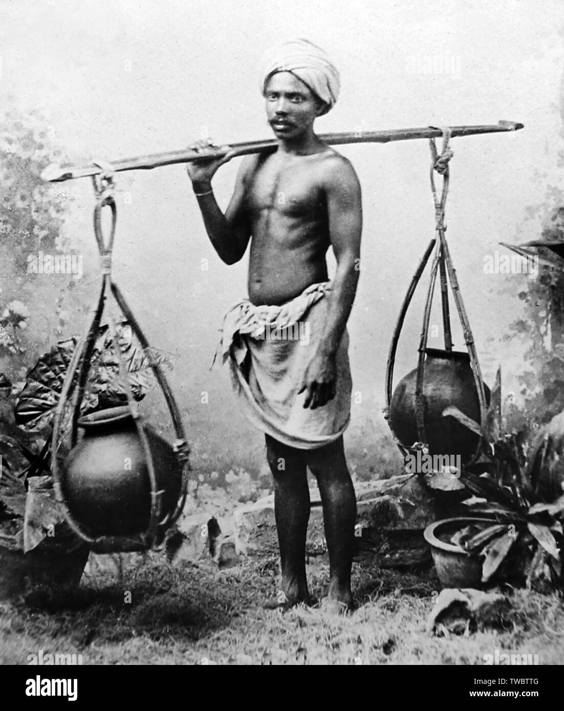 Water carrier, India Stock Photo - Alamy