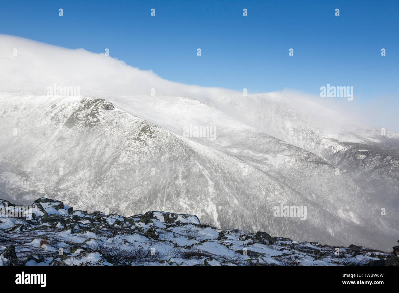Mount Washington - Huntington Ravine in extreme weather conditions from ...