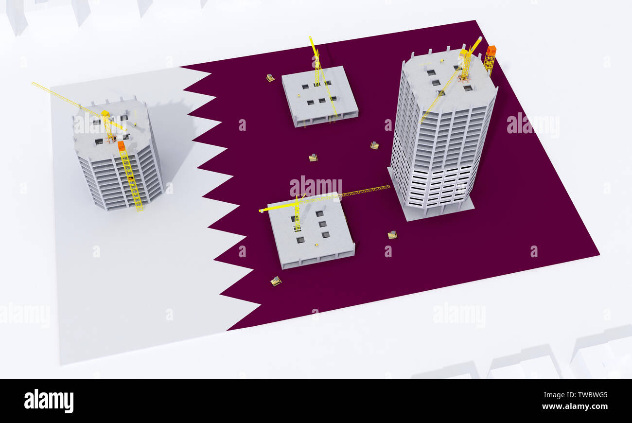 Qatar 3d hi-res stock photography and images - Alamy
