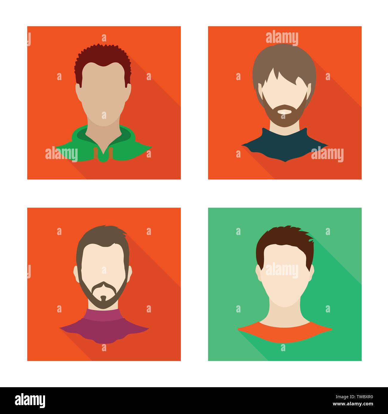 Vector design of avatar and dummy icon. Collection of avatar and figure ...