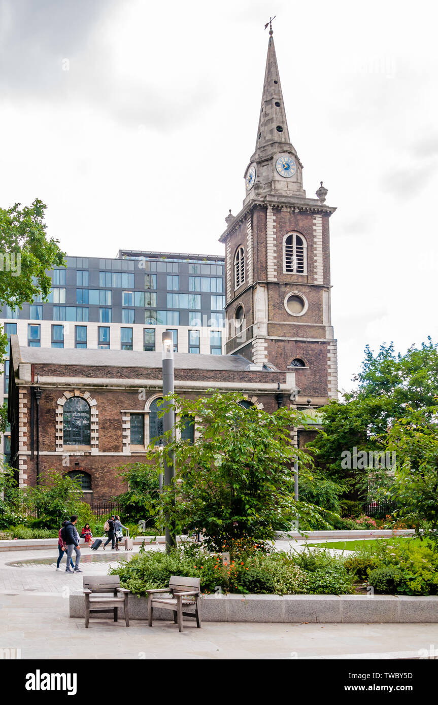 London the City of London St Botolphs Church Aldgate Square, London ...