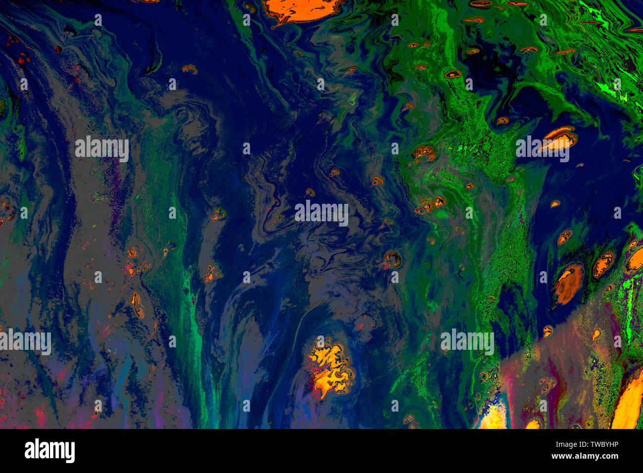 Traditional Ottoman Turkish marbling art patterns as abstract colorful ...