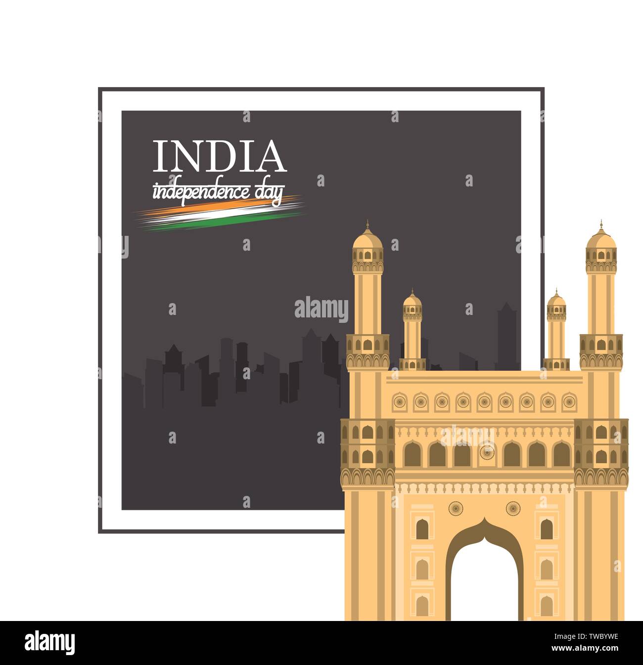 India independence day card colorful Stock Vector Image & Art - Alamy