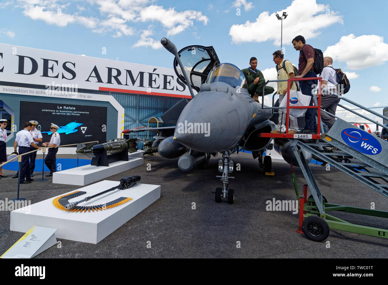 Paris-Le Bourget, France. 17th June, 2019. Presentation of the Dassault ...