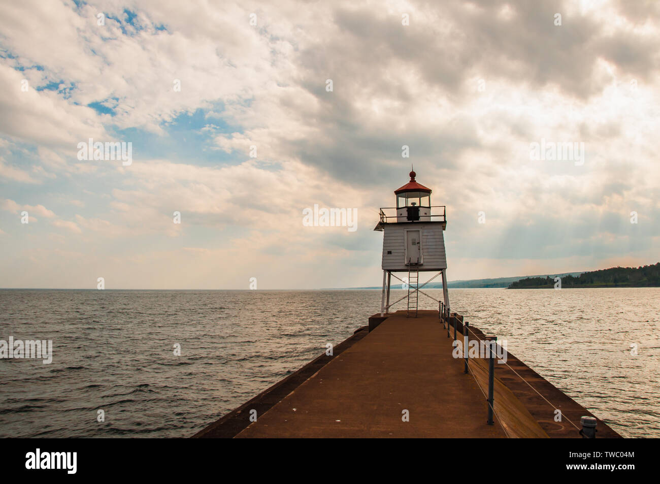 Two harbors minnesota breakwall hi-res stock photography and images - Alamy