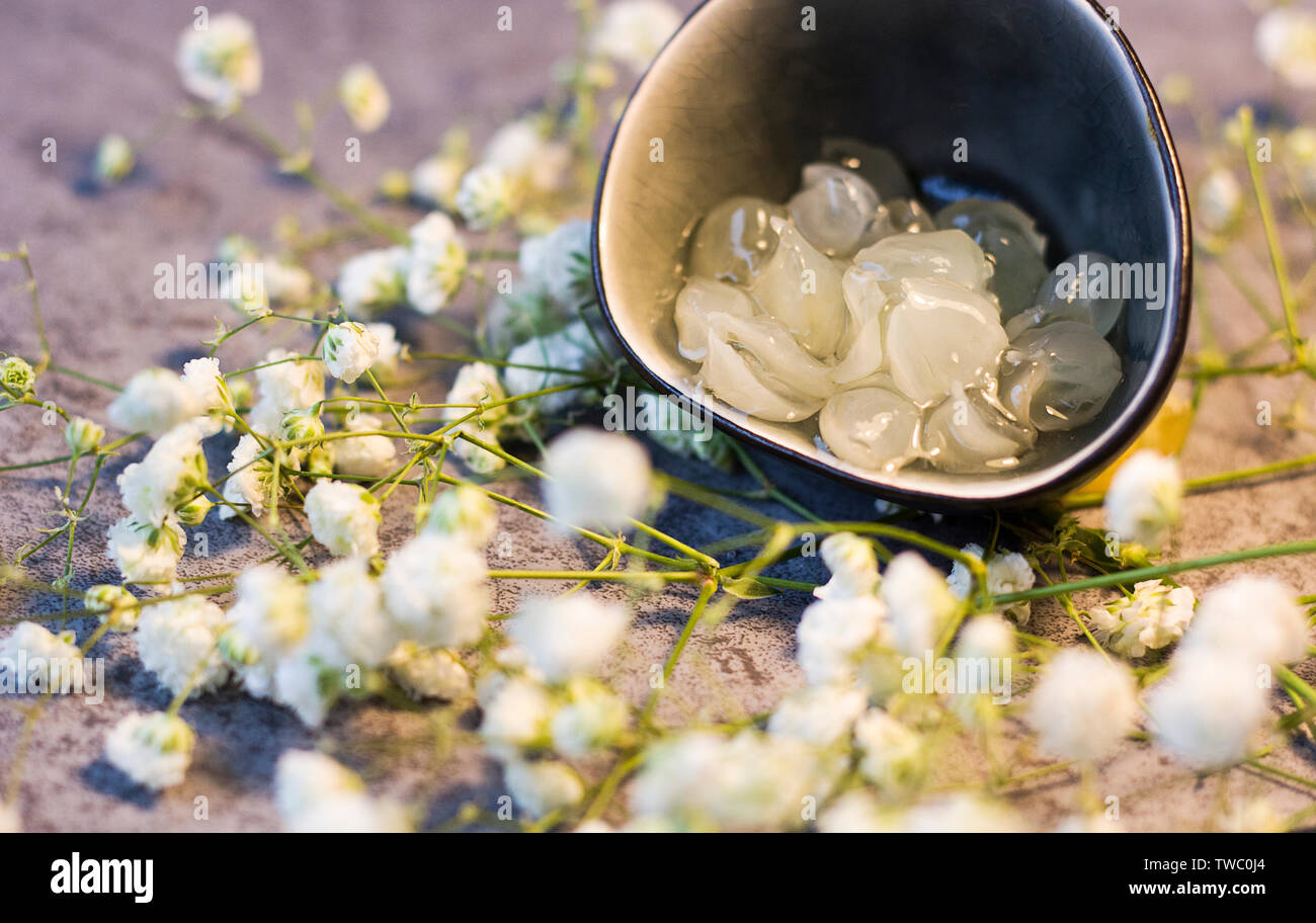 Saponghorn rice still life commodity map Stock Photo - Alamy