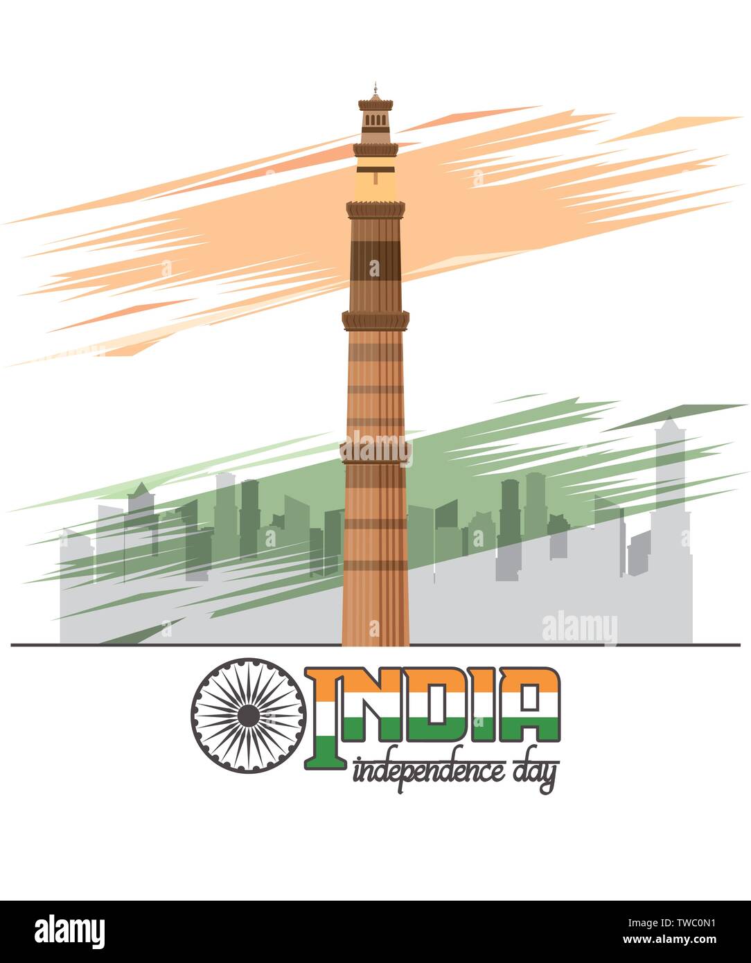 India independence day card colorful Stock Vector Image & Art - Alamy