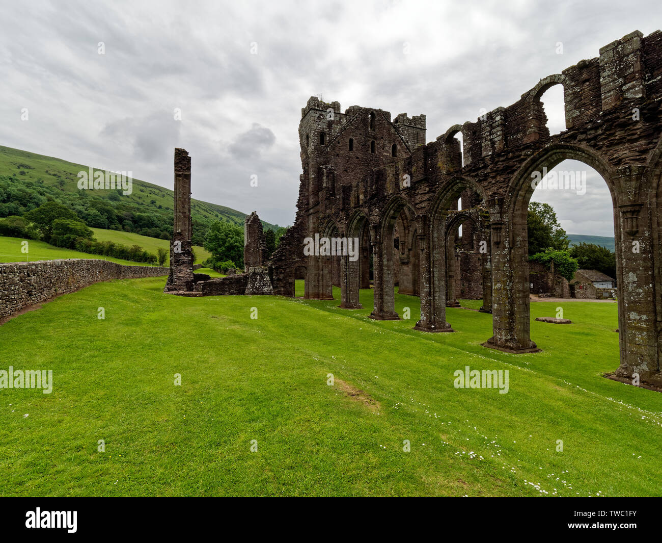 LLanthony Valley, Abergavenny, Wales, UK Stock Photo - Alamy