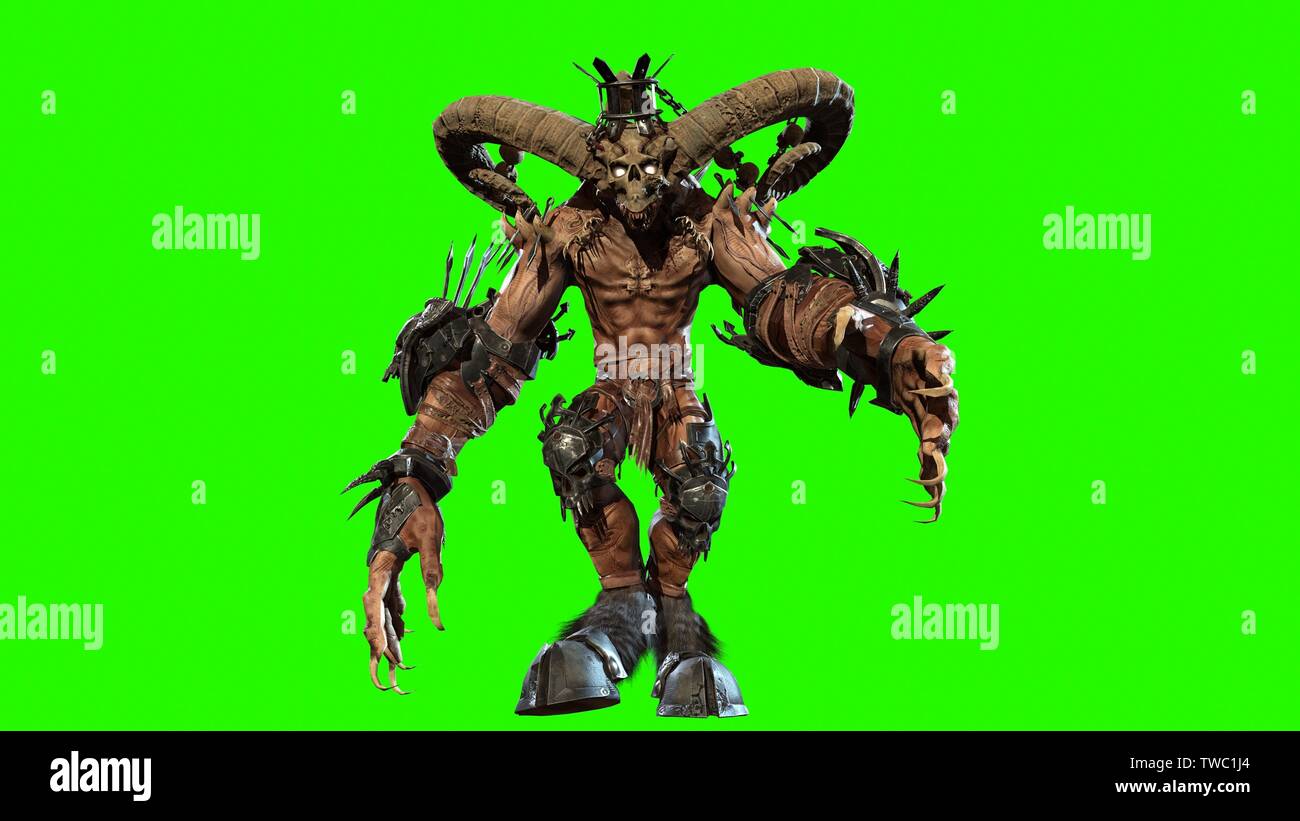 High Demon 3d render Stock Photo - Alamy