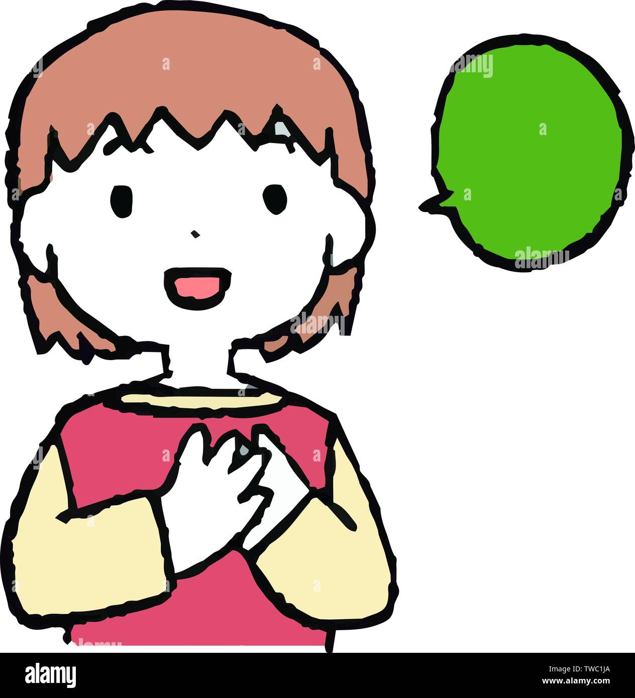 This is an illustration of Illustration of cute people having a ...