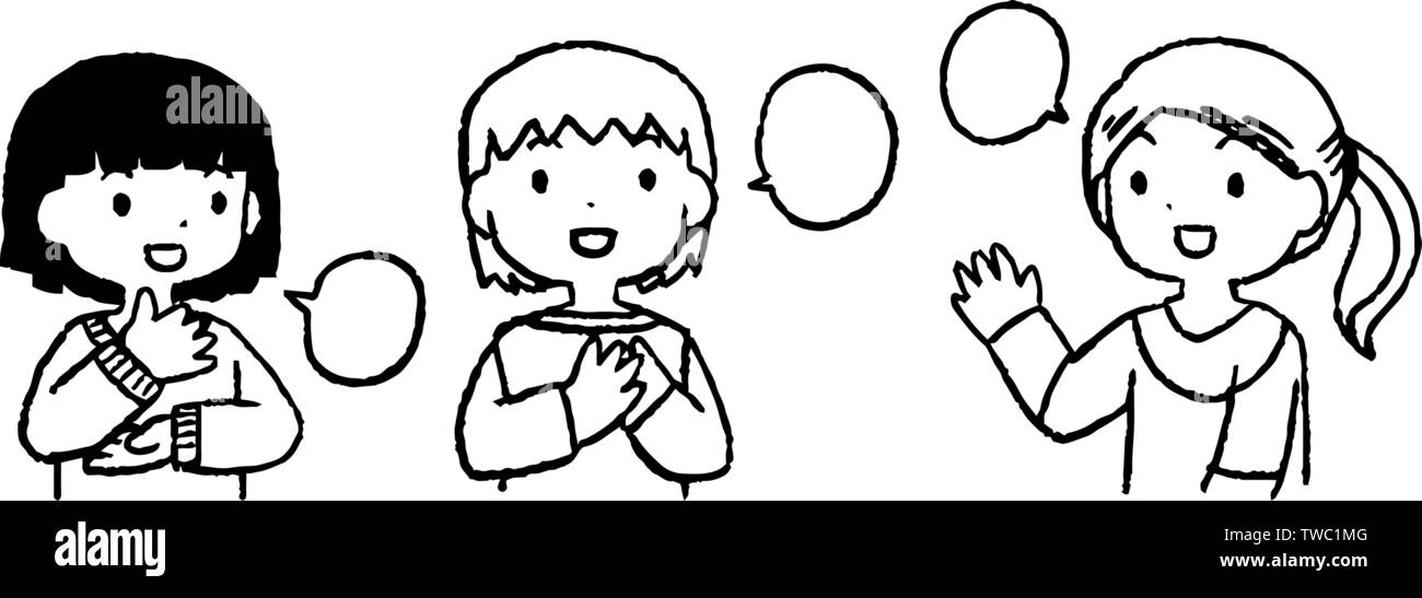 This is an illustration of Illustration of cute people having a ...
