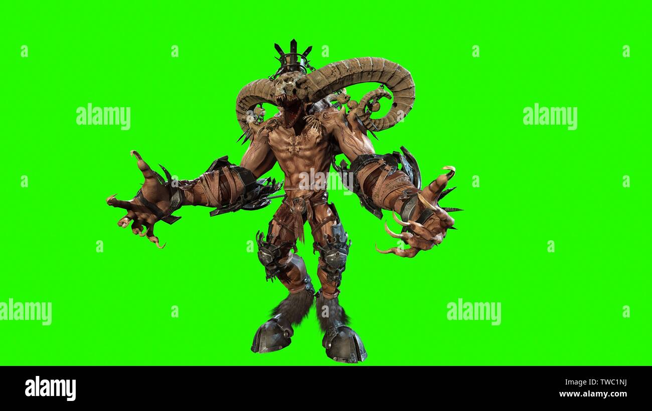 High Demon 3d render Stock Photo - Alamy