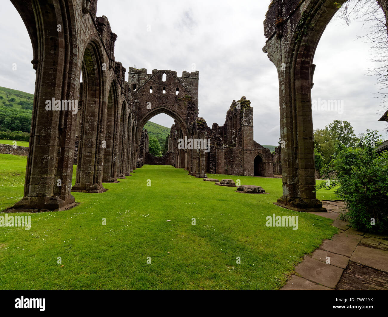 LLanthony Valley, Abergavenny, Wales, UK Stock Photo - Alamy