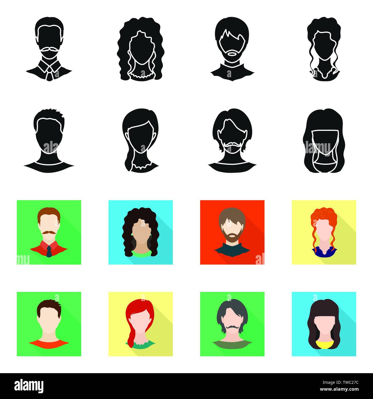 Vector illustration of professional and photo icon. Collection of ...