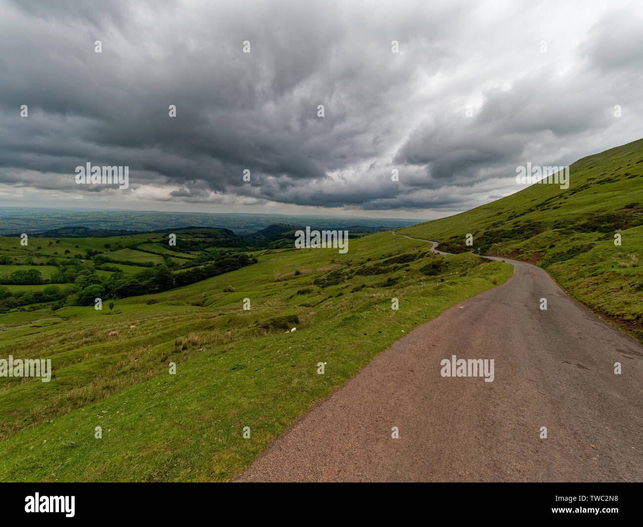 LLanthony Valley, Abergavenny, Wales, UK Stock Photo - Alamy