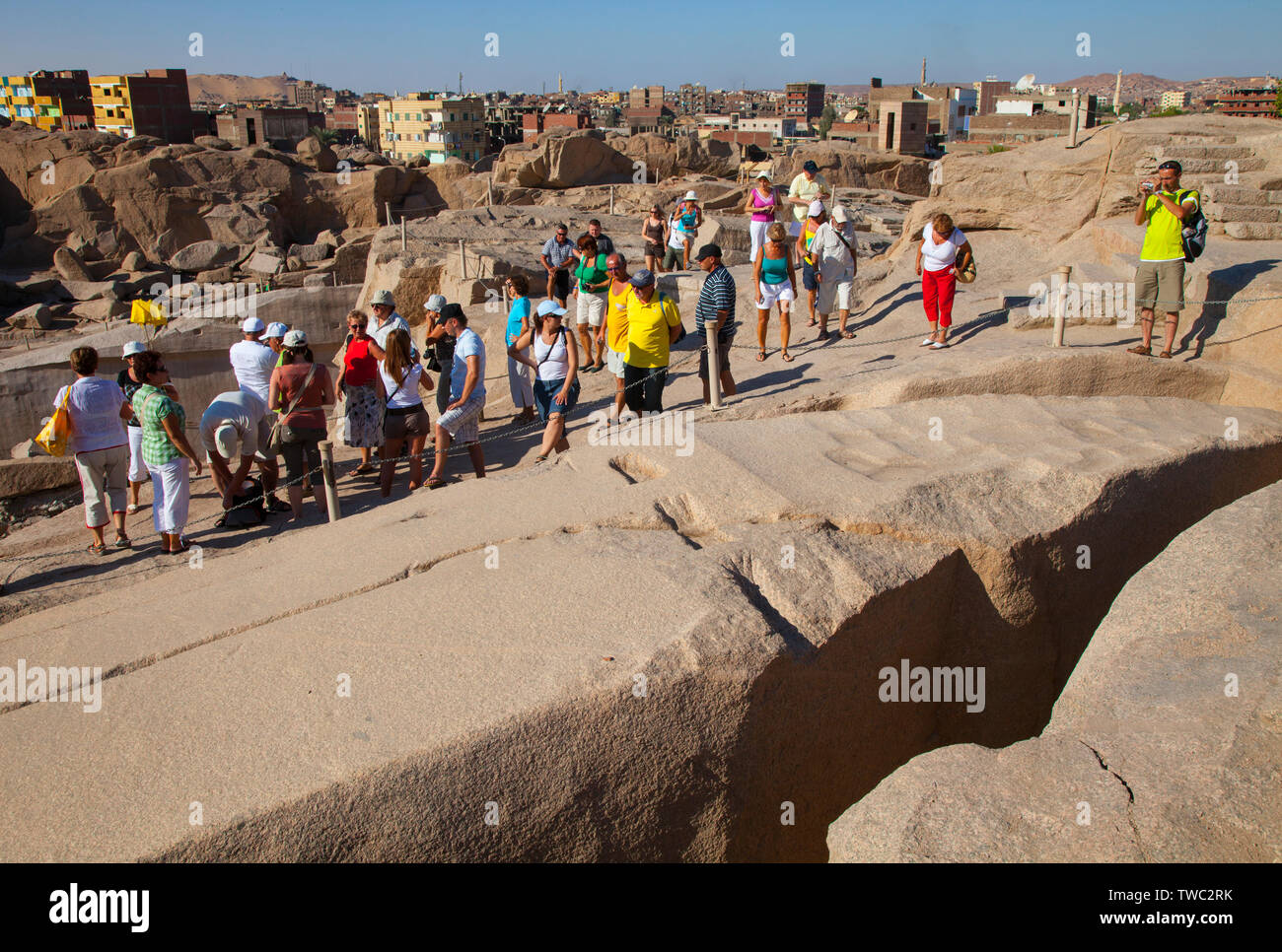 Obelisco inacabado del Imperio Nuevo,Assuan, Valle del Nilo, Egipto ...