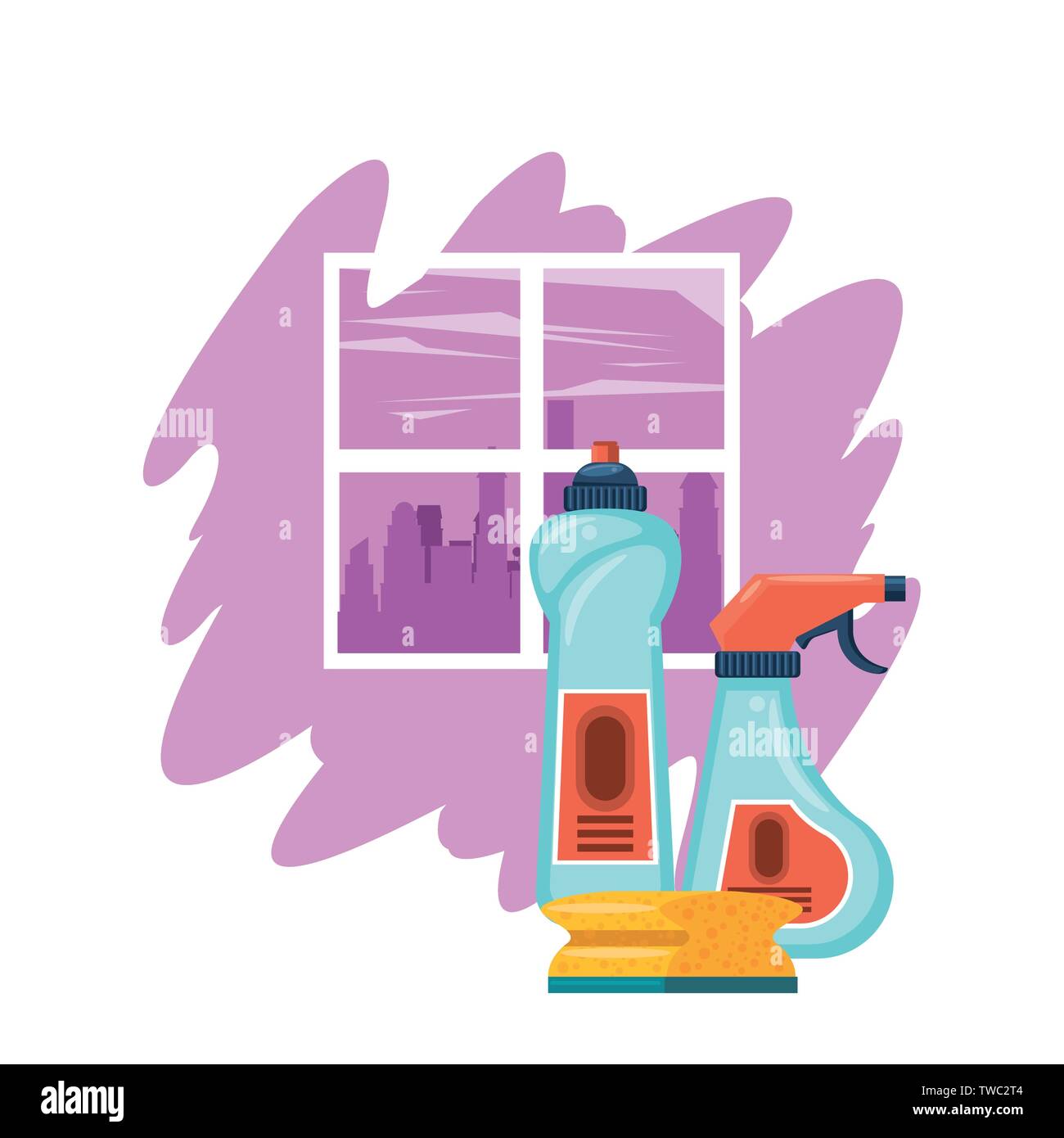 Cleaning products for home cartoons Stock Vector Image & Art - Alamy
