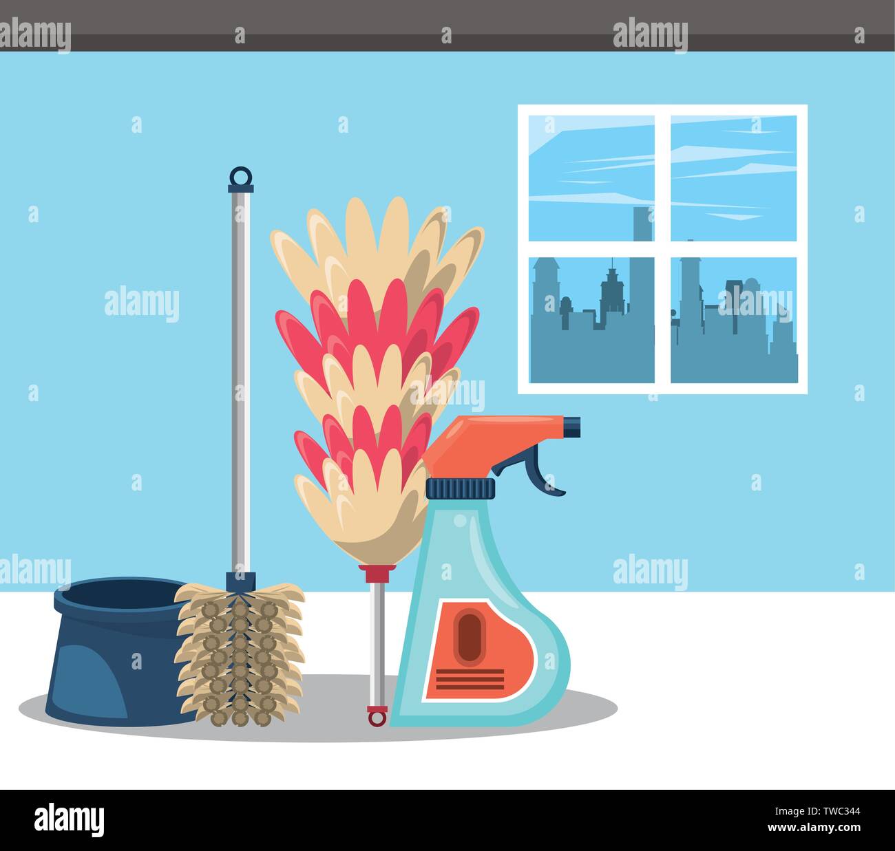 Cleaning products for home cartoons Stock Vector Image & Art - Alamy