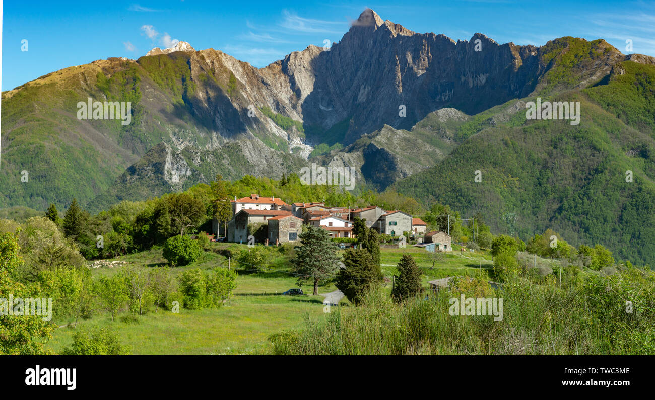 The ancient village of Fazzano in Tuscany,Northern Italy Stock Photo ...
